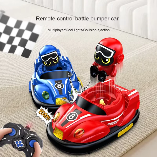 Dual Remote Control Bumper Car Set – Head-to-Head Action for Kids ...